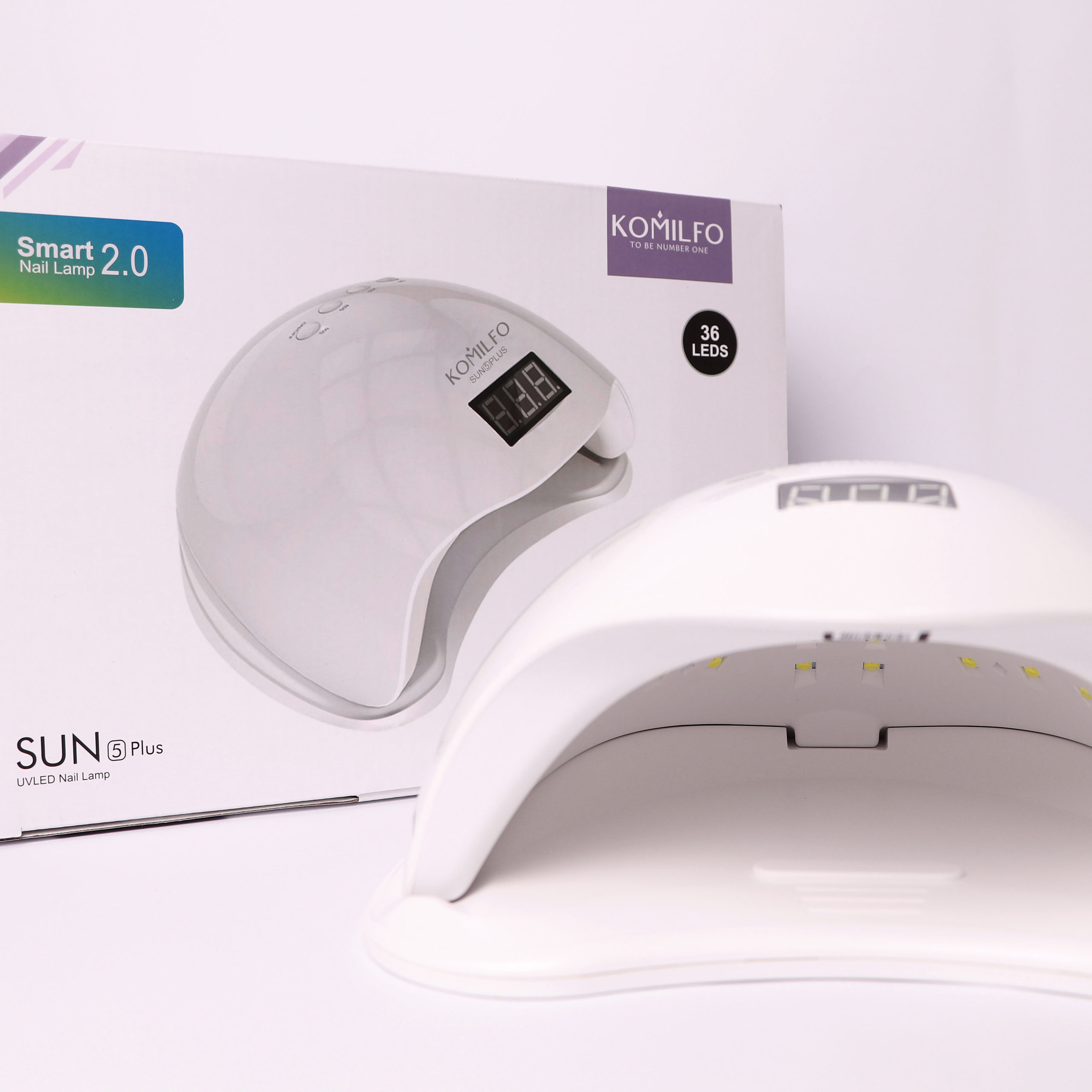 Komilfo Універсальна UV LED-лампа Sun 5 PLUS 48 Вт, White – Komilfo.ua