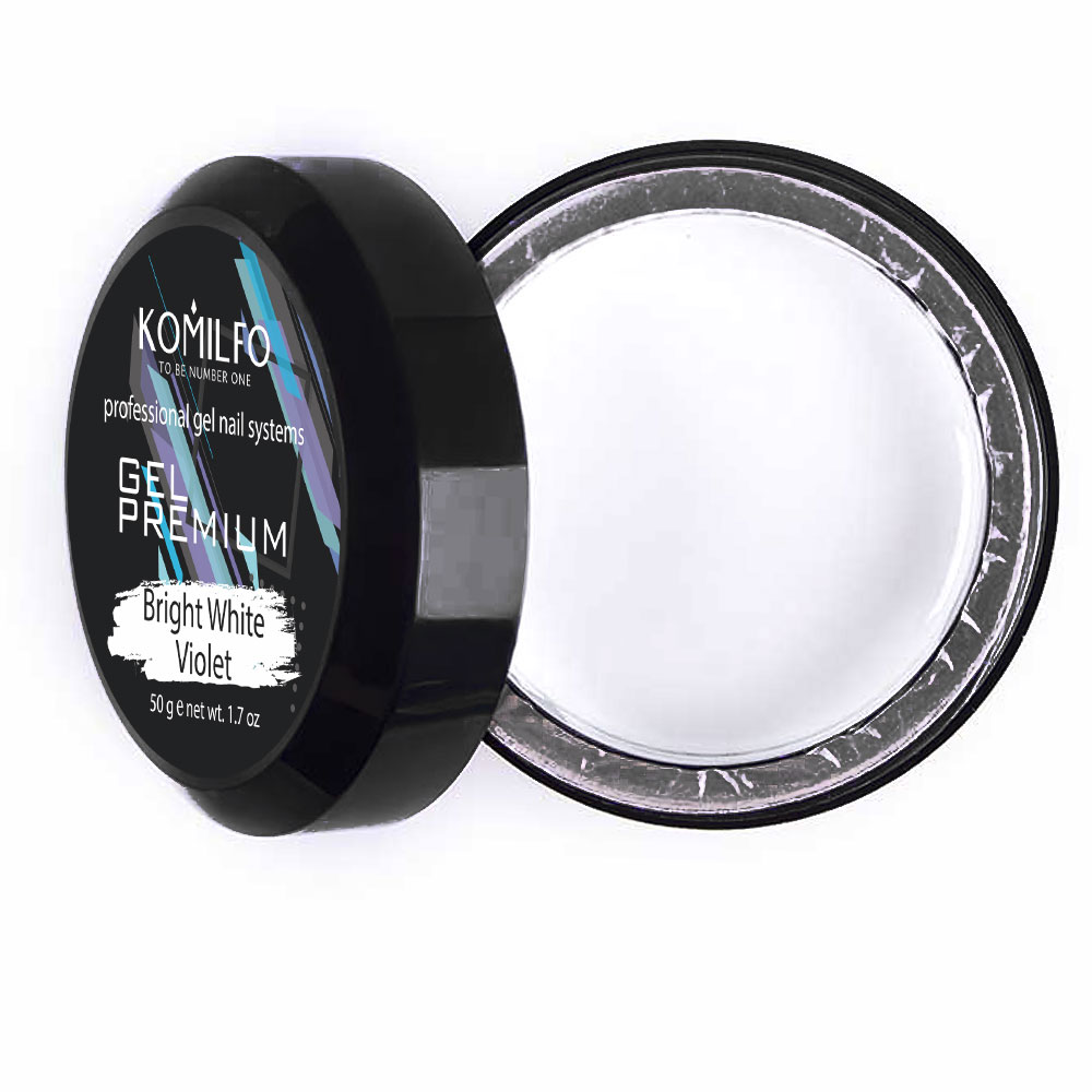 Komilfo Gel Premium Bright White Violet, 50 г – Komilfo.ua