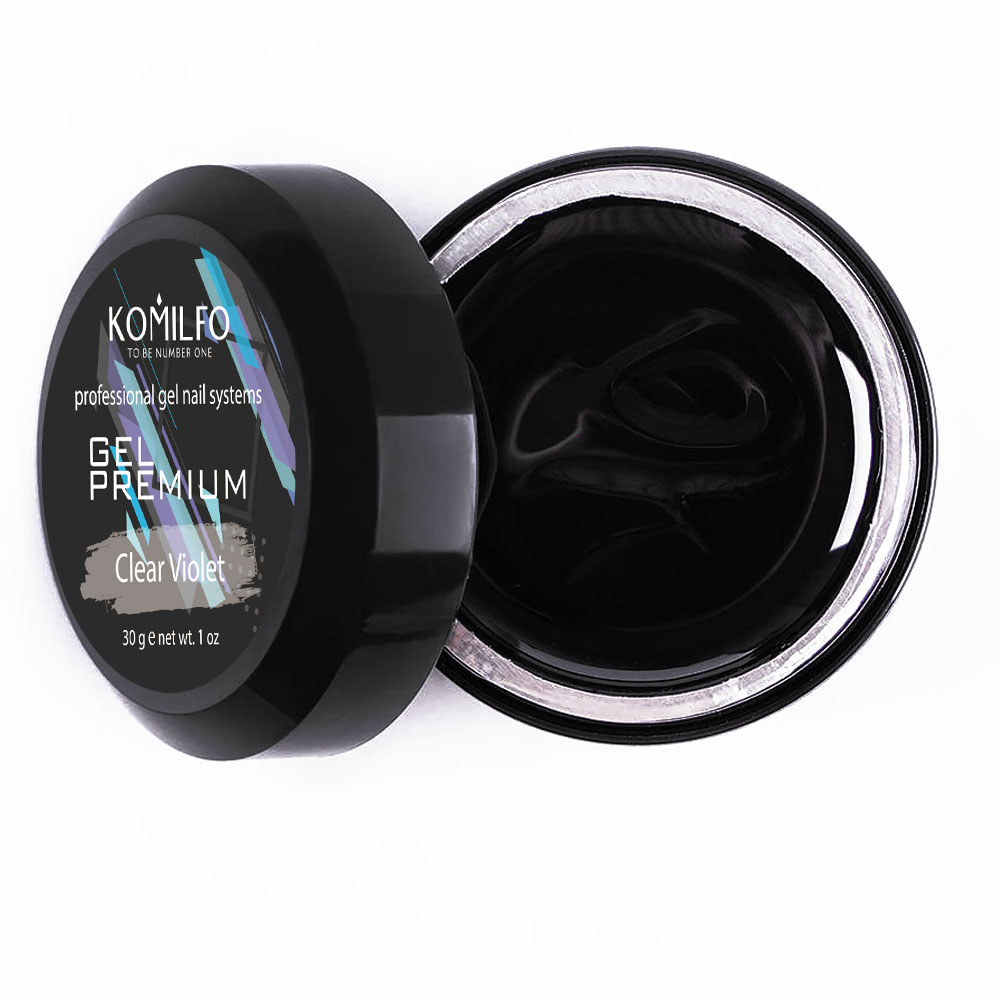 Komilfo Gel Premium Clear Violet, 30 g – Komilfo.ua