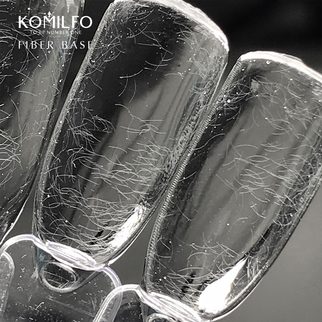 Komilfo Fiber Base - base for nails with nylon fibers, 15 ml – Komilfo.ua