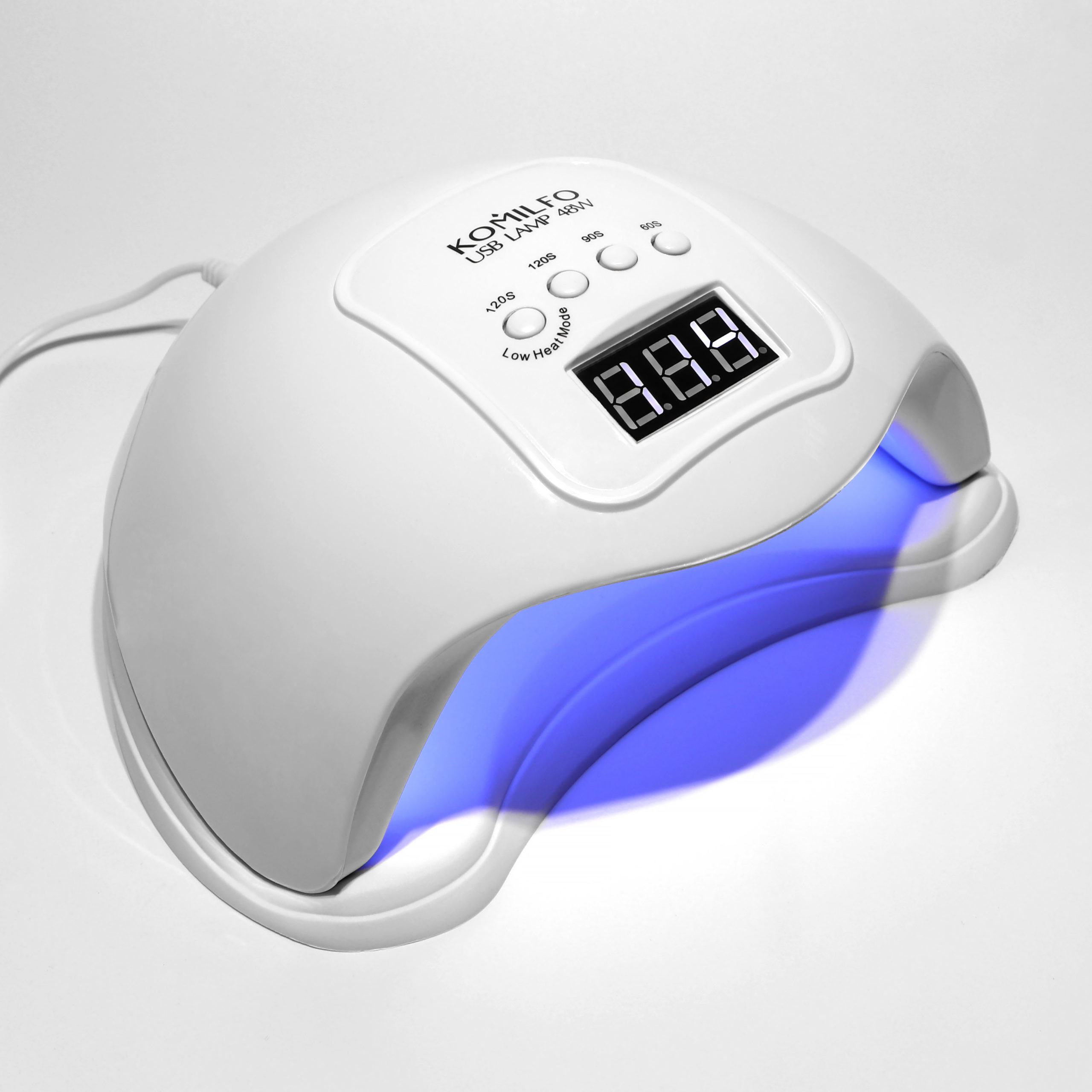 Komilfo LED/UV USB Lamp 48 Вт, White (гарантія 1 місяць) – Komilfo.ua
