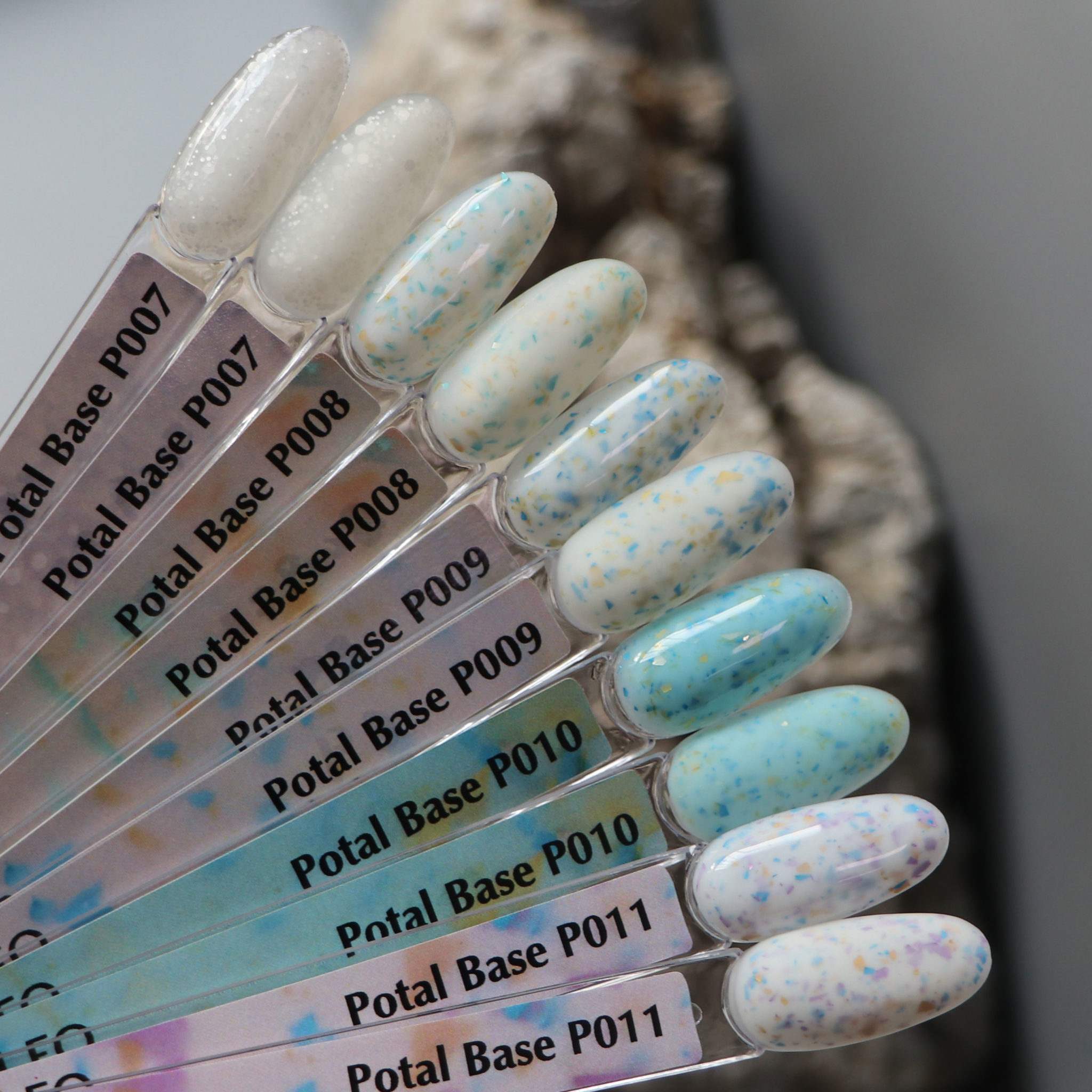 Komilfo Potal Base P009 (milky with blue and gold potal), 8 ml – Komilfo.ua (EN)