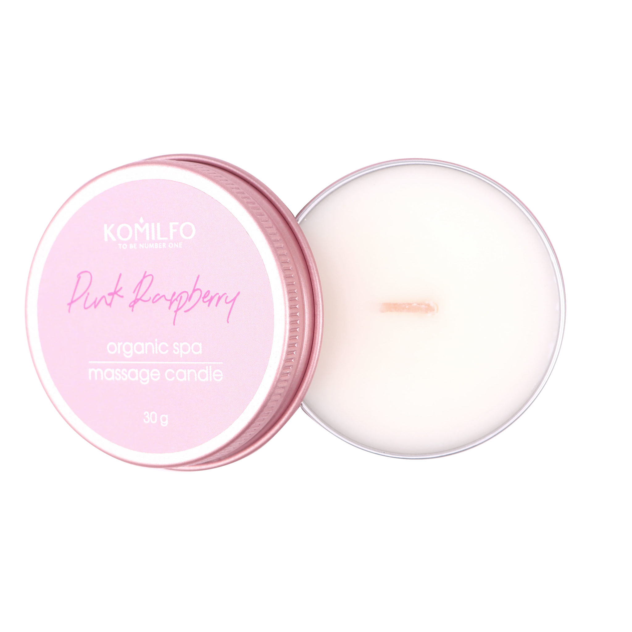Komilfo Massage Candle - Pink Raspberry, 30 g – Komilfo.ua (EN)